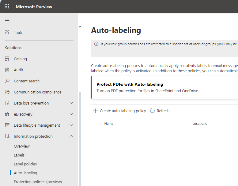 Purview Auto Labeling Policy For Sharepoint Onine Client Error Please Microsoft Community