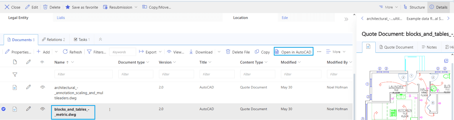 AutoCAD integration of SWG files in Shareflex DMS